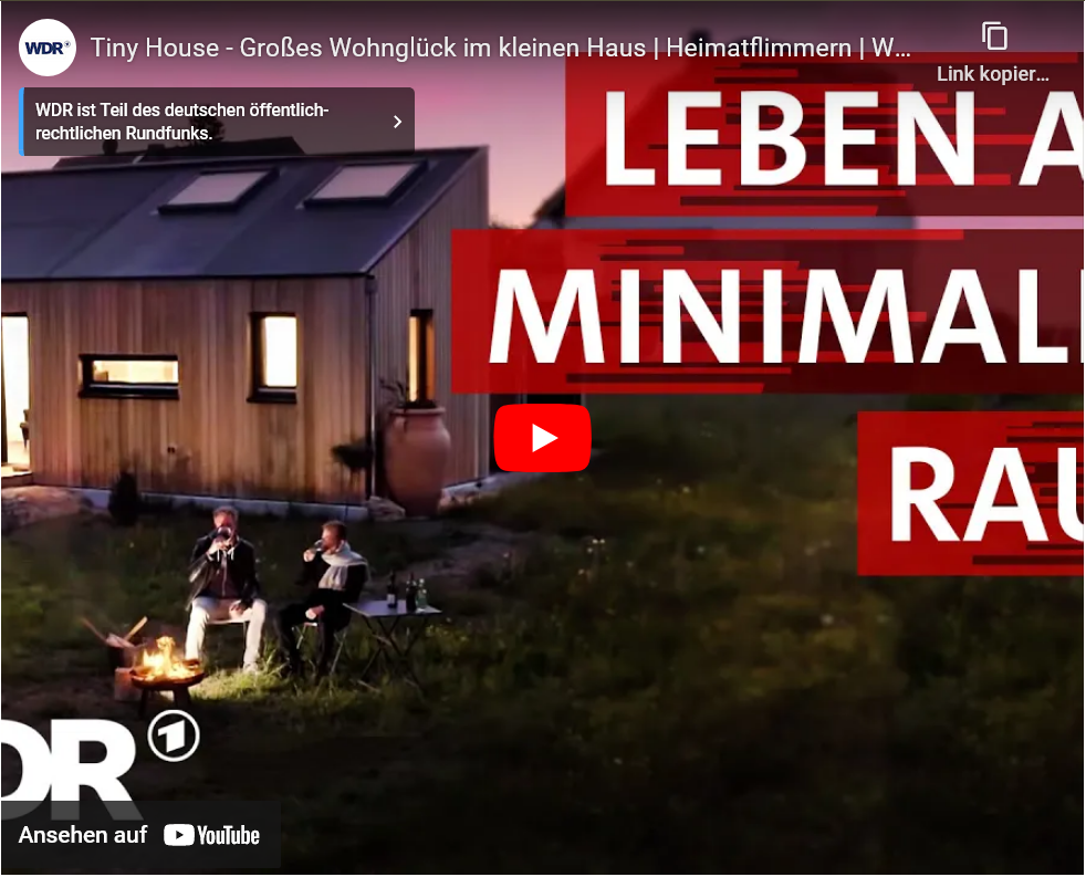 Der WDR und die Tiny House Manufaktur - Tiny House Manufaktur in Köln